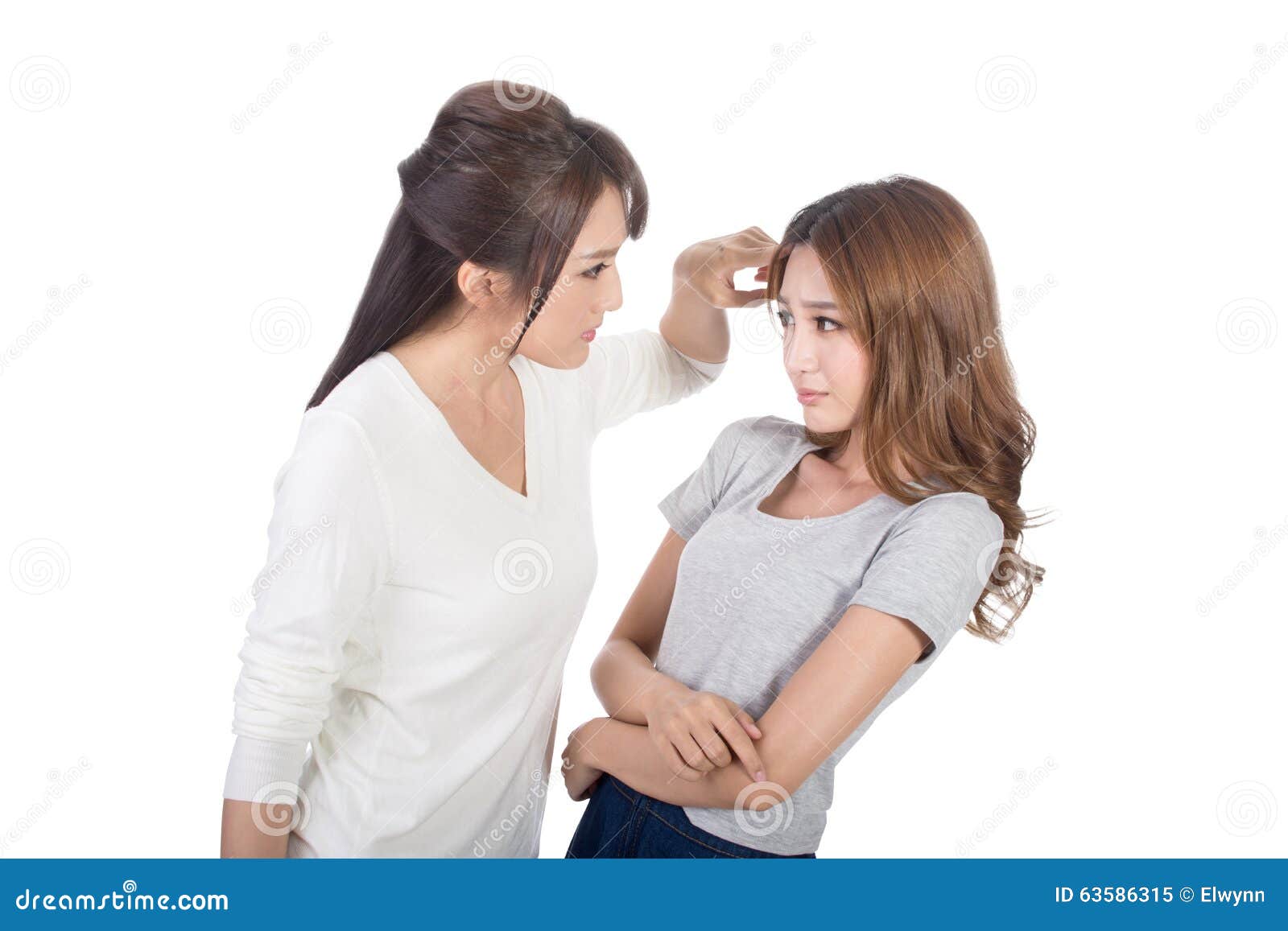 Two women arguing stock image. Image of disagreement - 63586315