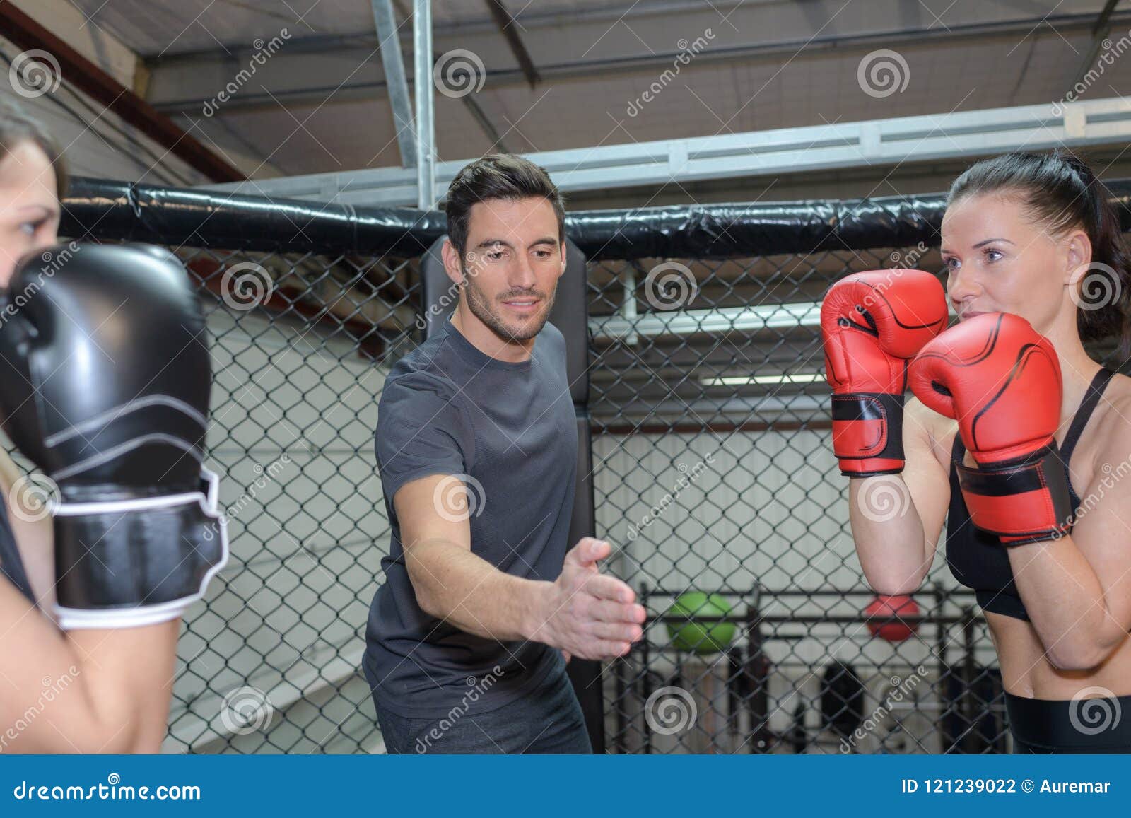 Two women boxer training stock photo. Image of event - 121239022