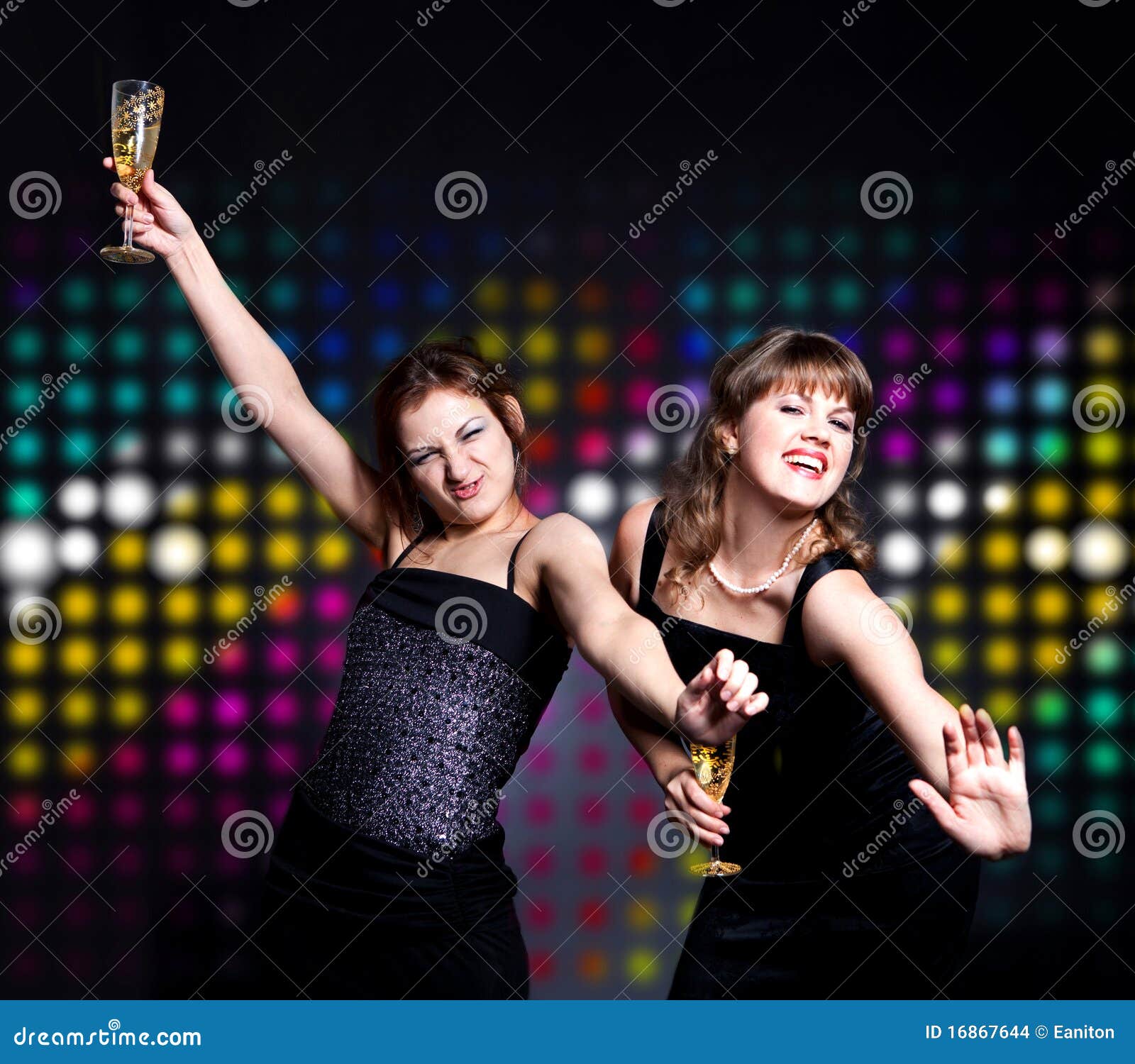 Two women dancing stock photo. Image of girlfriends, friends - 16867644