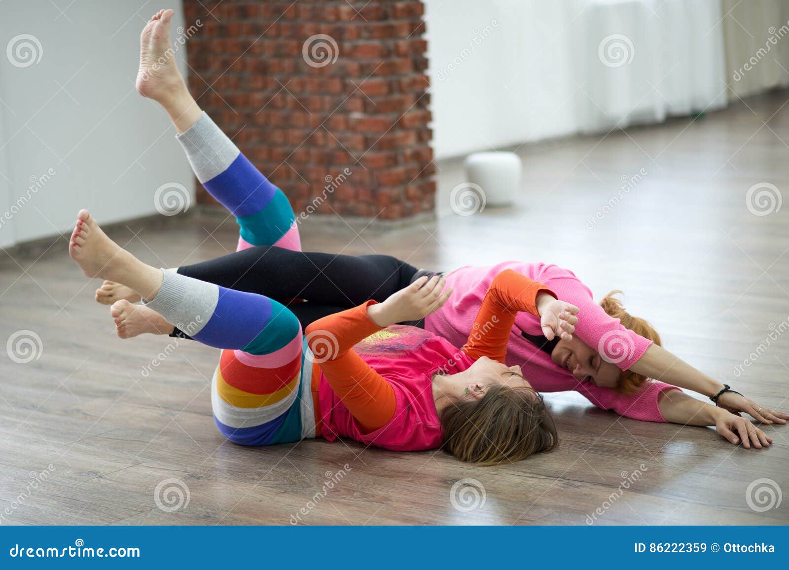 Two Women Dancing Dance Contact Improvisation Stock Image - Image of ...