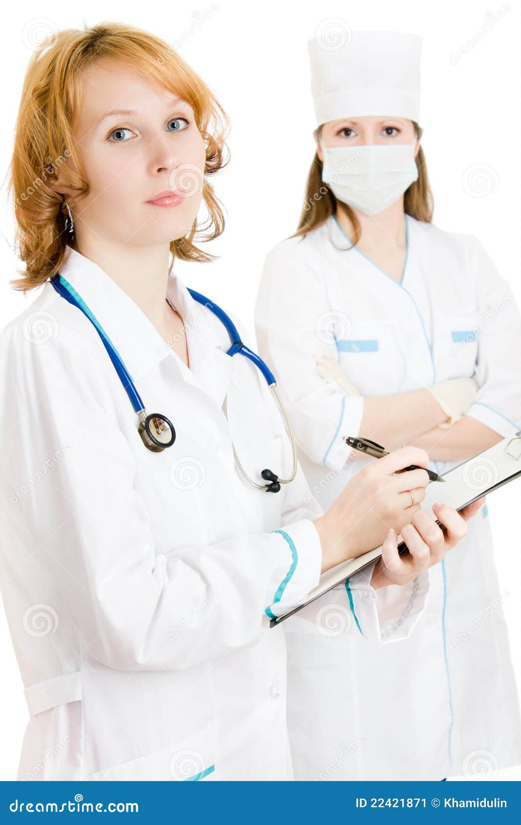Two women doctors stock image. Image of worker, adults - 22421871