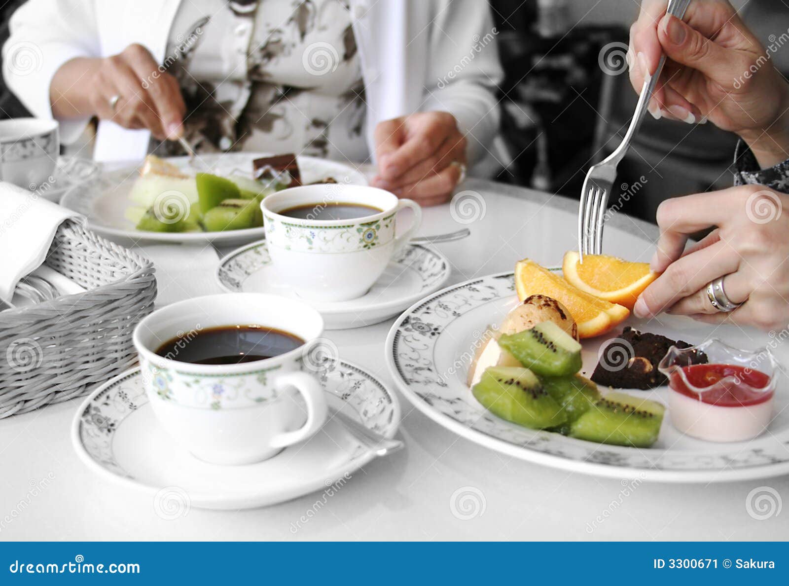 Two Women Eating Fruits Royalty-Free Stock Photography | CartoonDealer ...