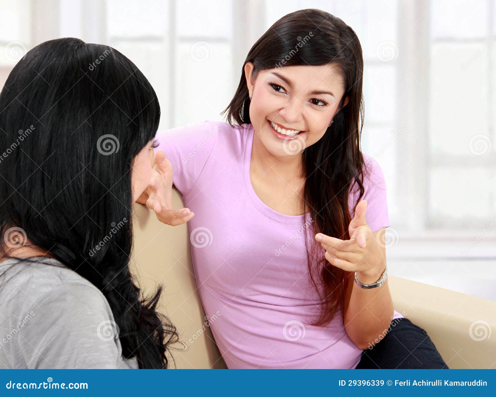 Two women friends chatting stock image. Image of friends - 29396339