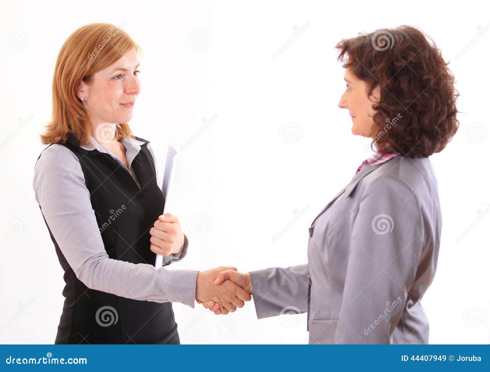 Two Women Give Handshake after Agreement Stock Image - Image of elegant ...