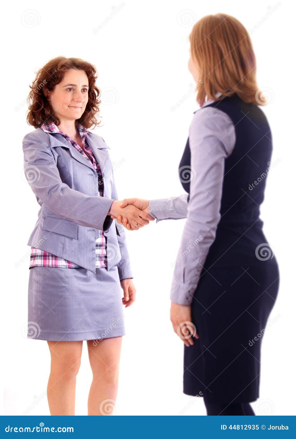 Two Women Give Handshake after Agreement Stock Image - Image of detail ...