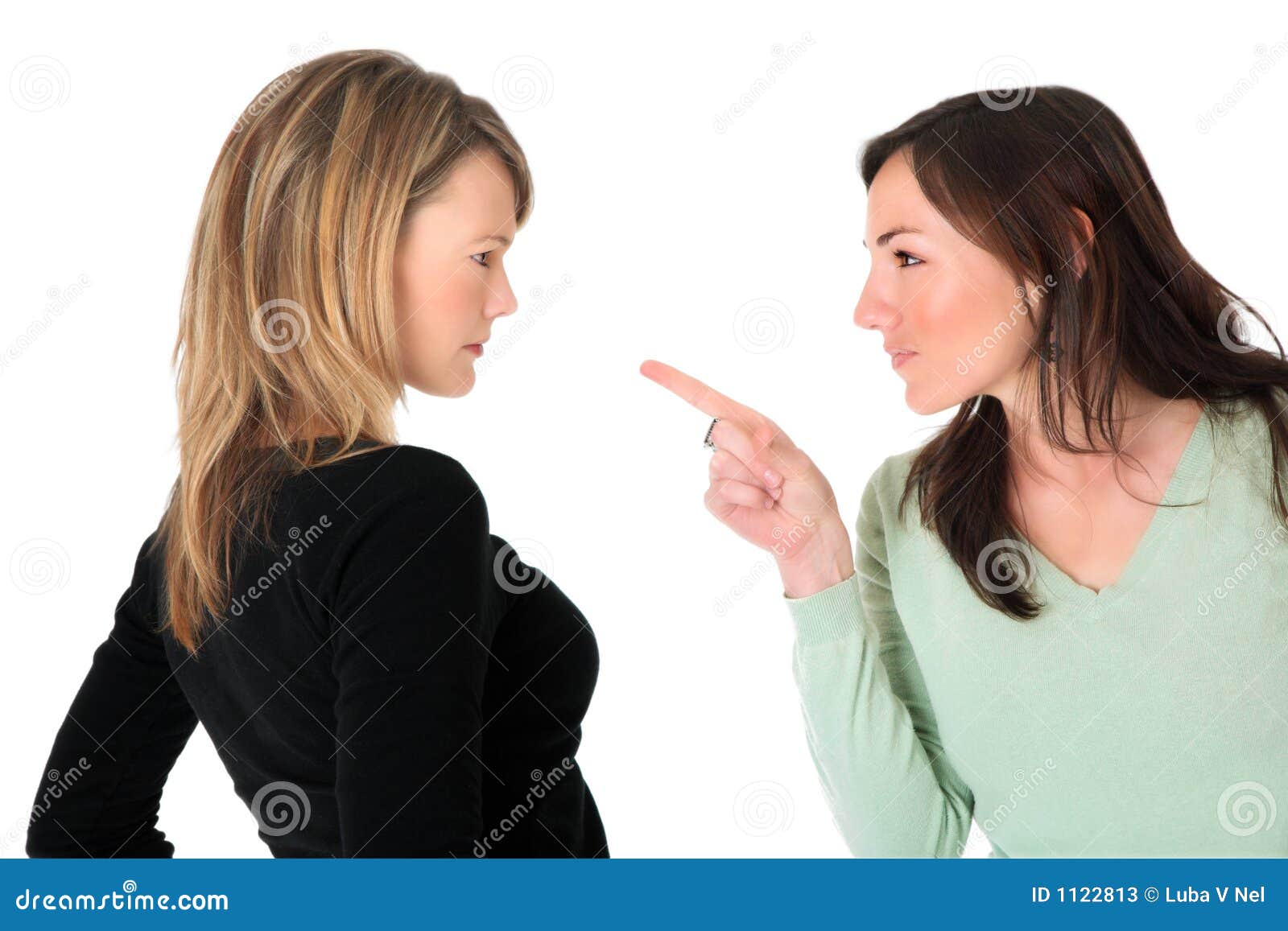 Two women having a fight stock image. Image of disbelief - 1122813