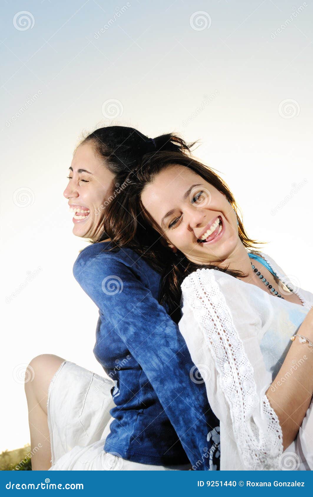 Two women having fun stock photo. Image of attractive - 9251440