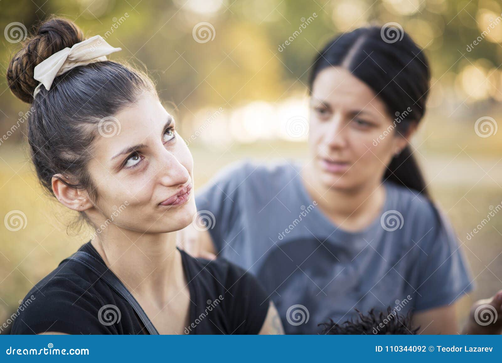 Two Women Having a Relationship Issue Stock Photo - Image of problems ...