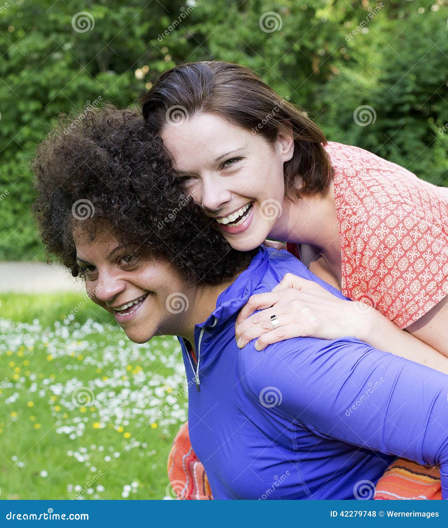 Two women in park stock photo. Image of outside, city - 42279748