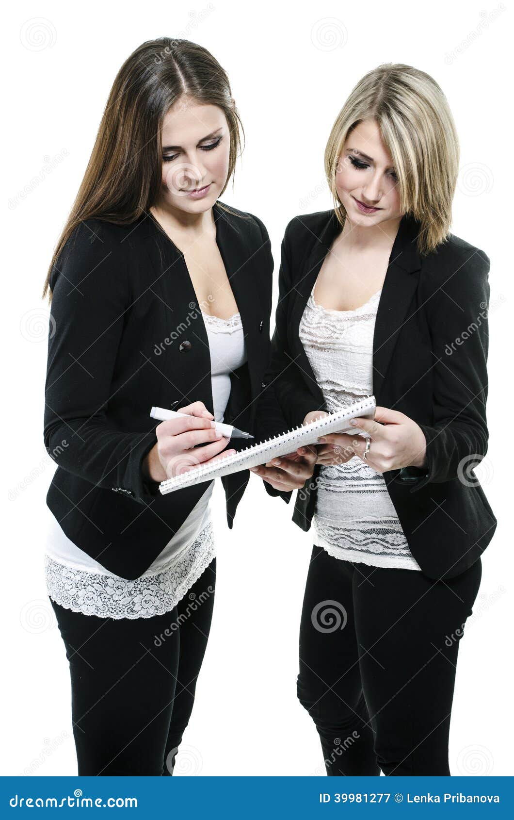 Two women planning stock image. Image of people, contact - 39981277