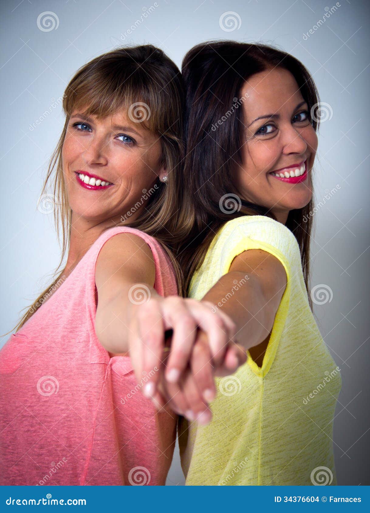 Two women portrait stock photo. Image of portrait, natural - 34376604