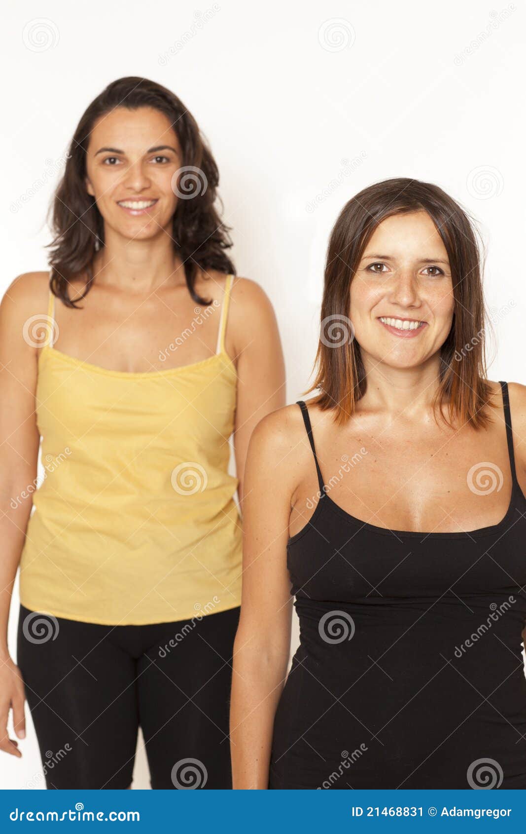 Two Women in a Row Out of Focus Stock Image - Image of female, people ...