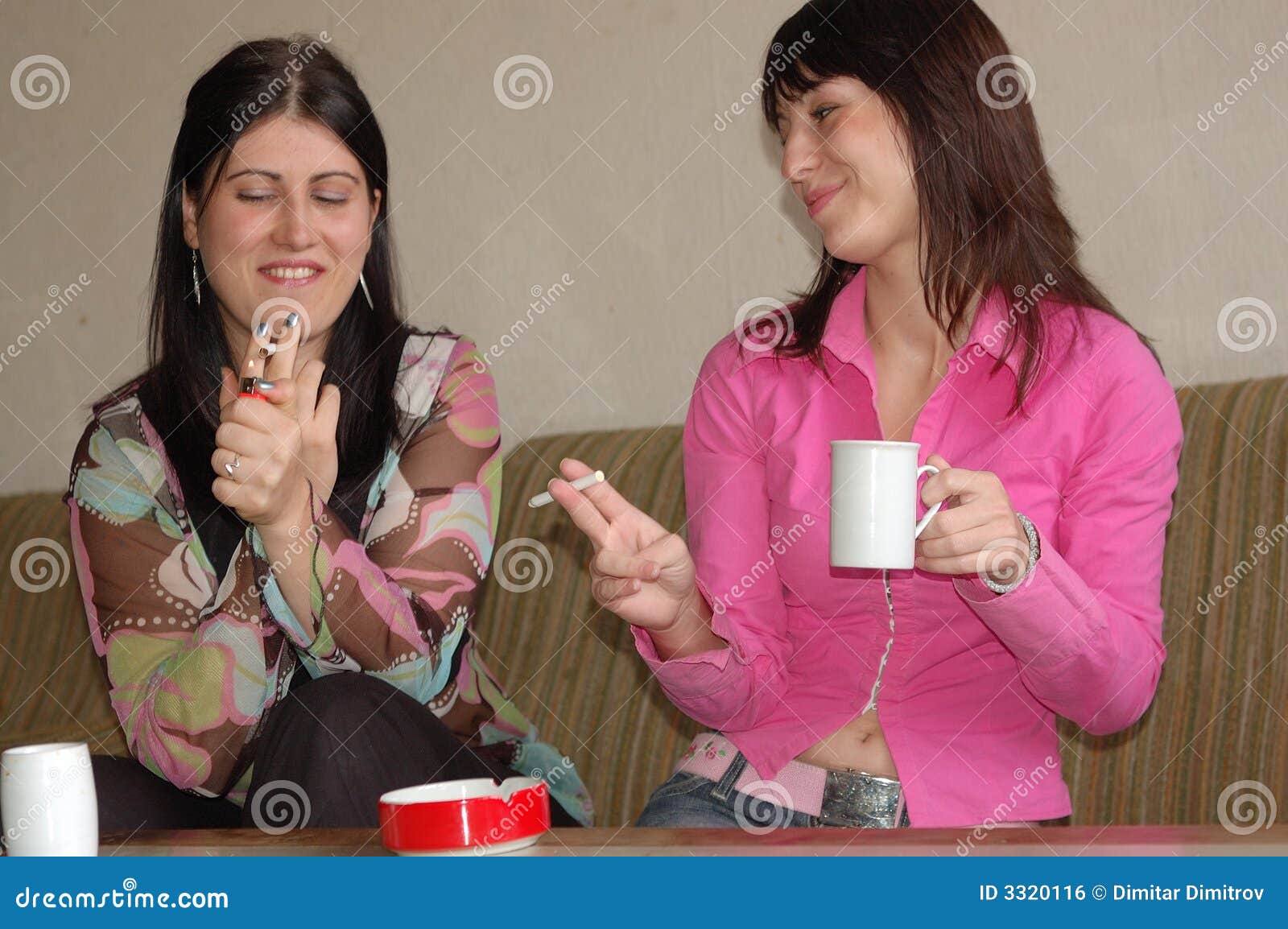Two women socializing stock photo. Image of acquaintance - 3320116