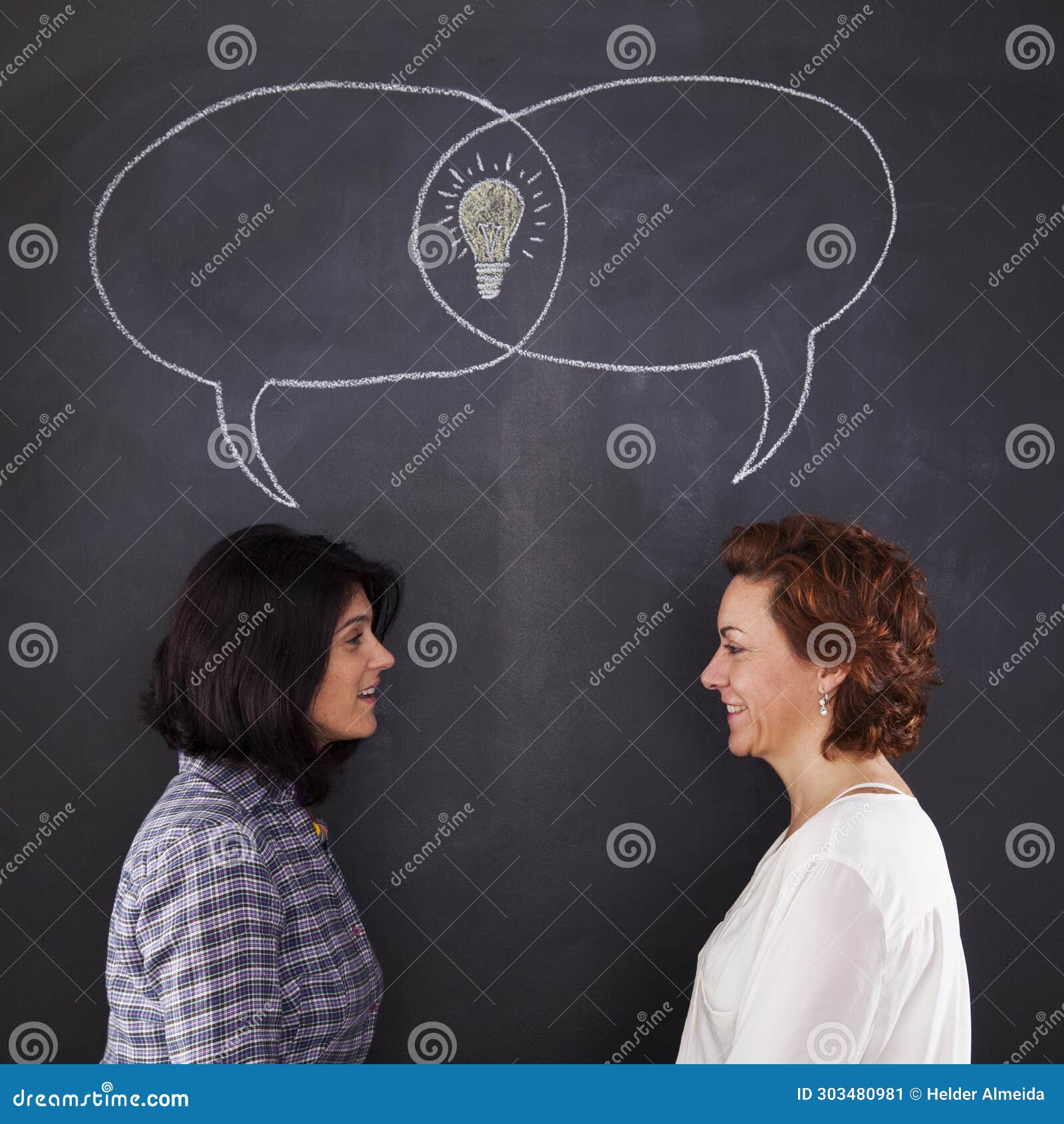 Two Women Stand Side by Side, Their Faces Animated with Inspiration As ...