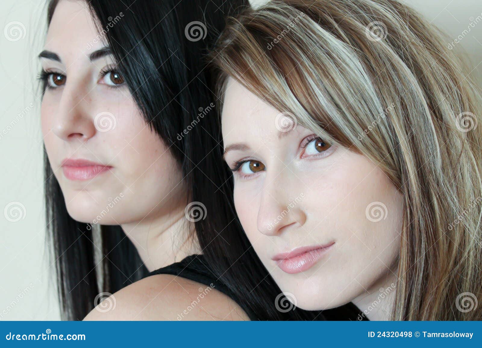 Two women together stock photo. Image of teens, girls - 24320498
