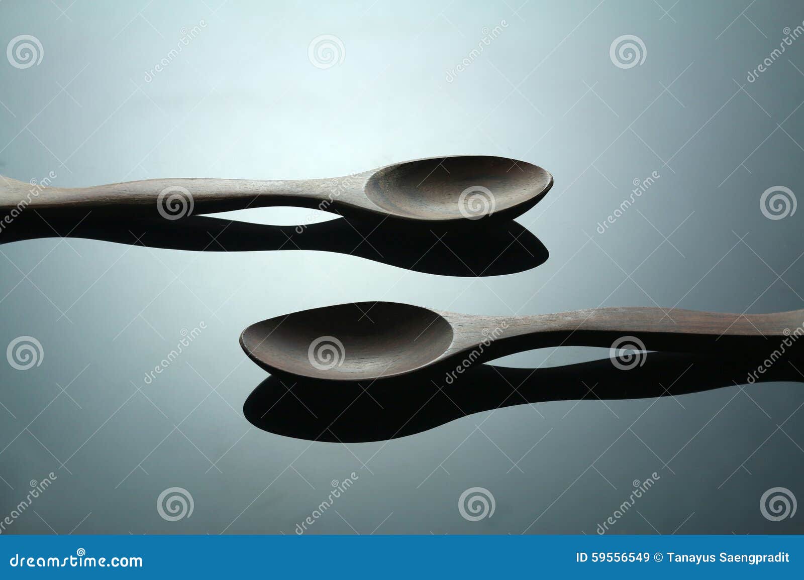 Two wood spoon stock image. Image of composition, spoon - 59556549