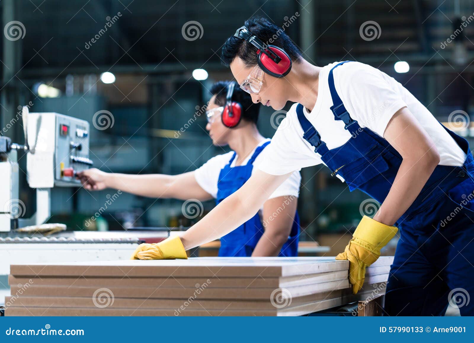 Two Wood Workers in Carpentry Cutting Boards Stock Image - Image of ...