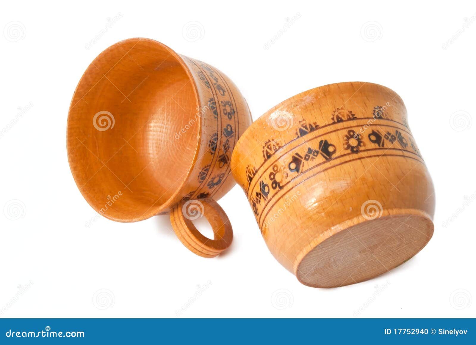Two wooden caps on white stock photo. Image of retro - 17752940