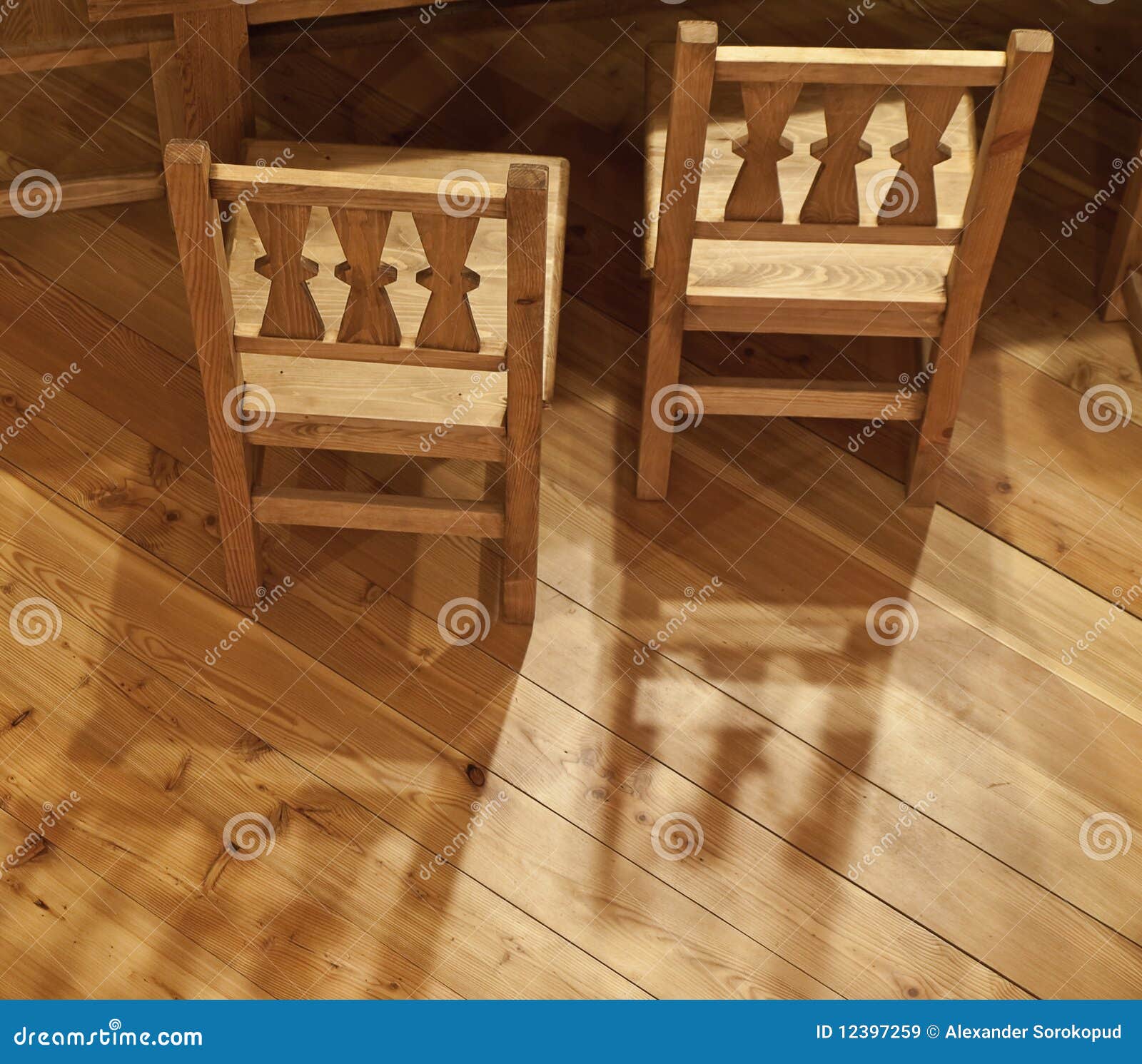 Two wooden chairs stock image. Image of night, heart - 12397259