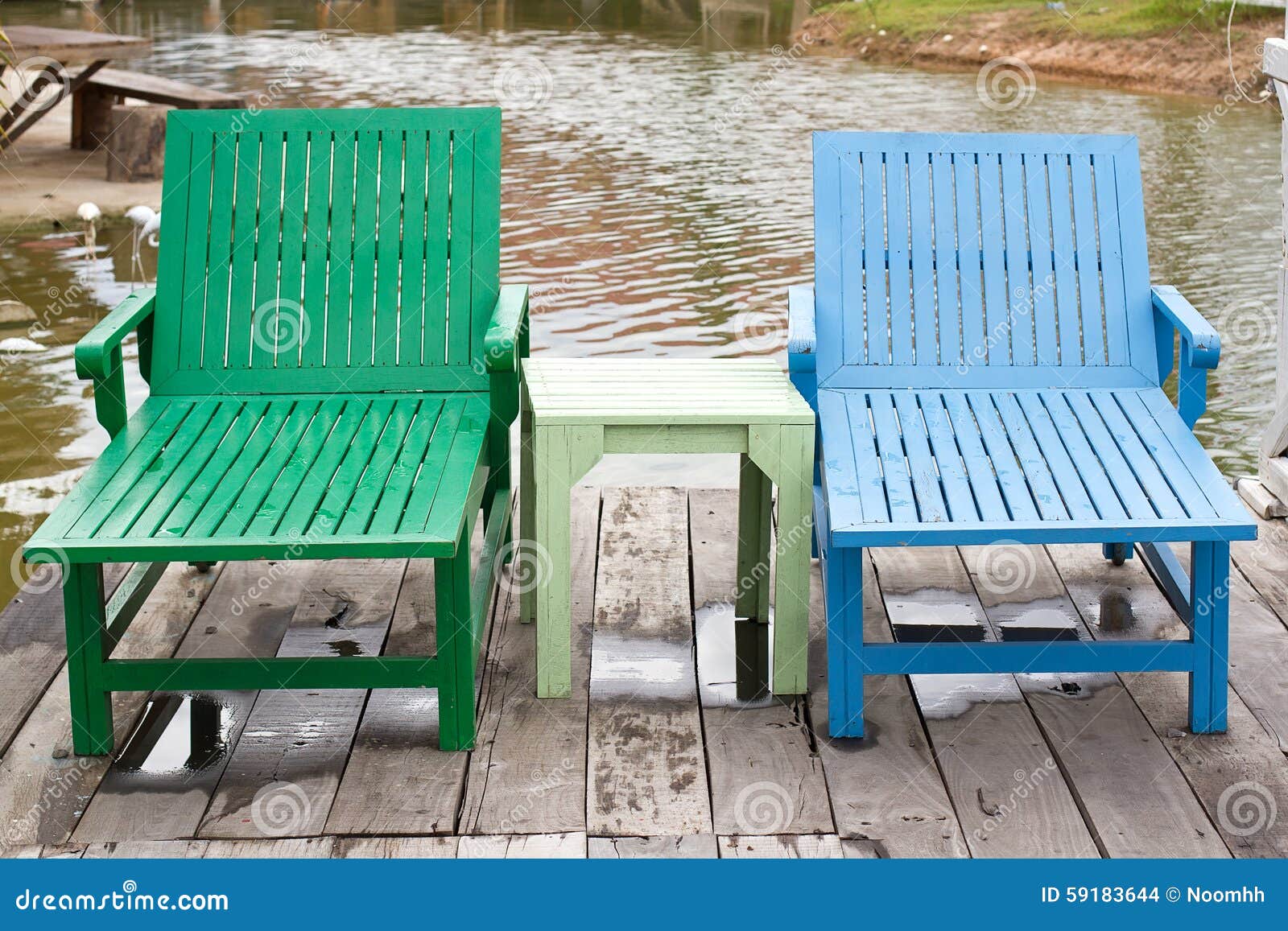 Two wooden chairs stock photo. Image of decoration, retro - 59183644