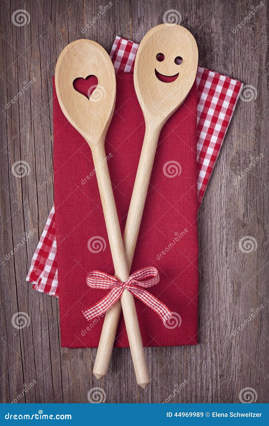 Two wooden cooking spoons stock image. Image of symbol - 44969989