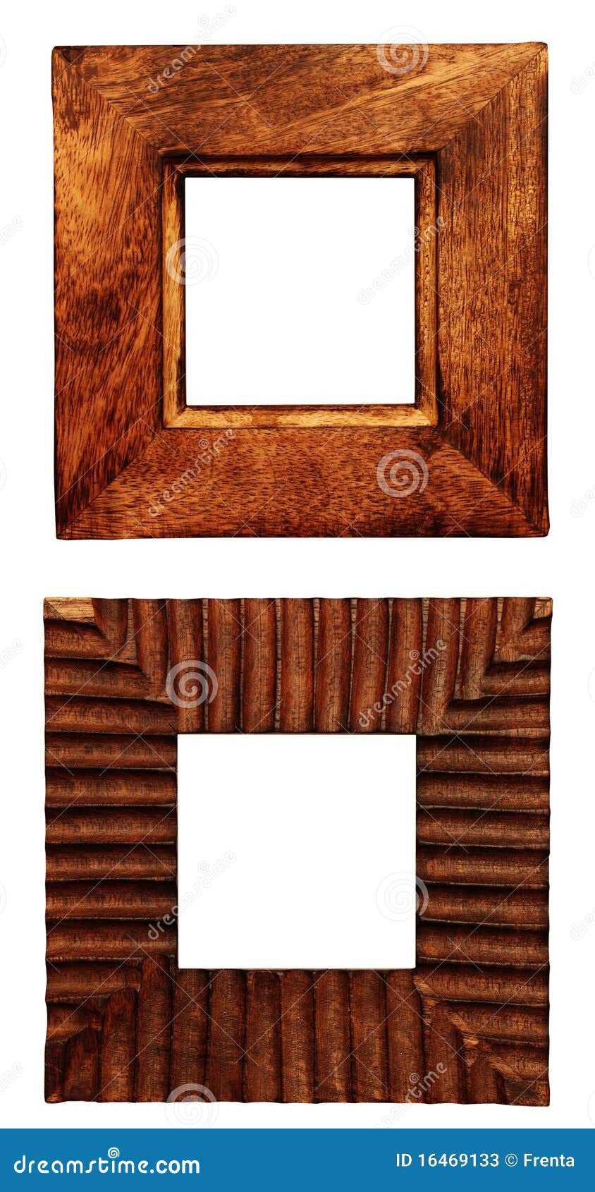 Two wooden frames stock image. Image of vintage, single - 16469133