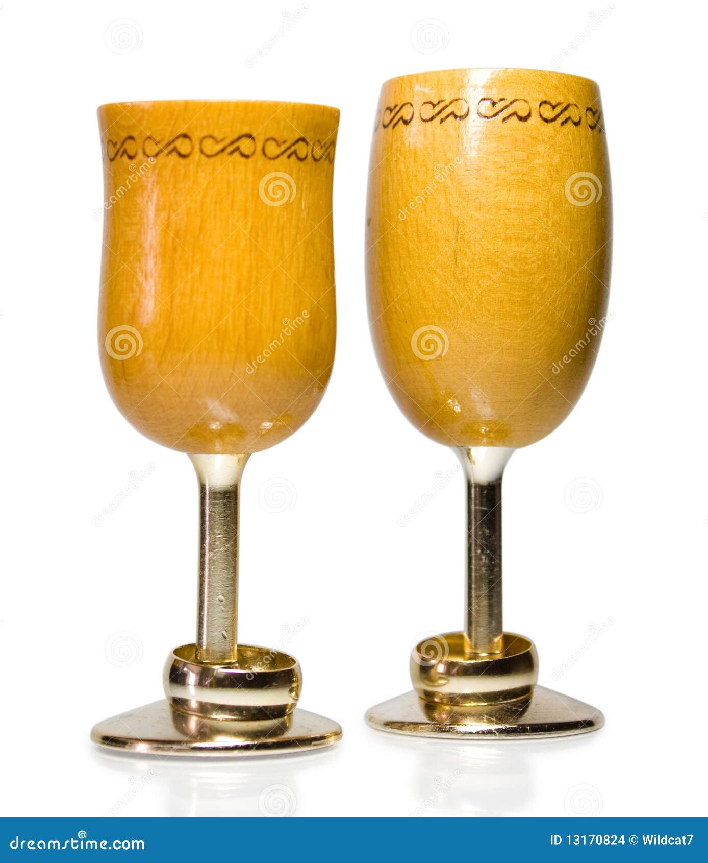Two wooden goblet stock photo. Image of drink, drinkware - 13170824