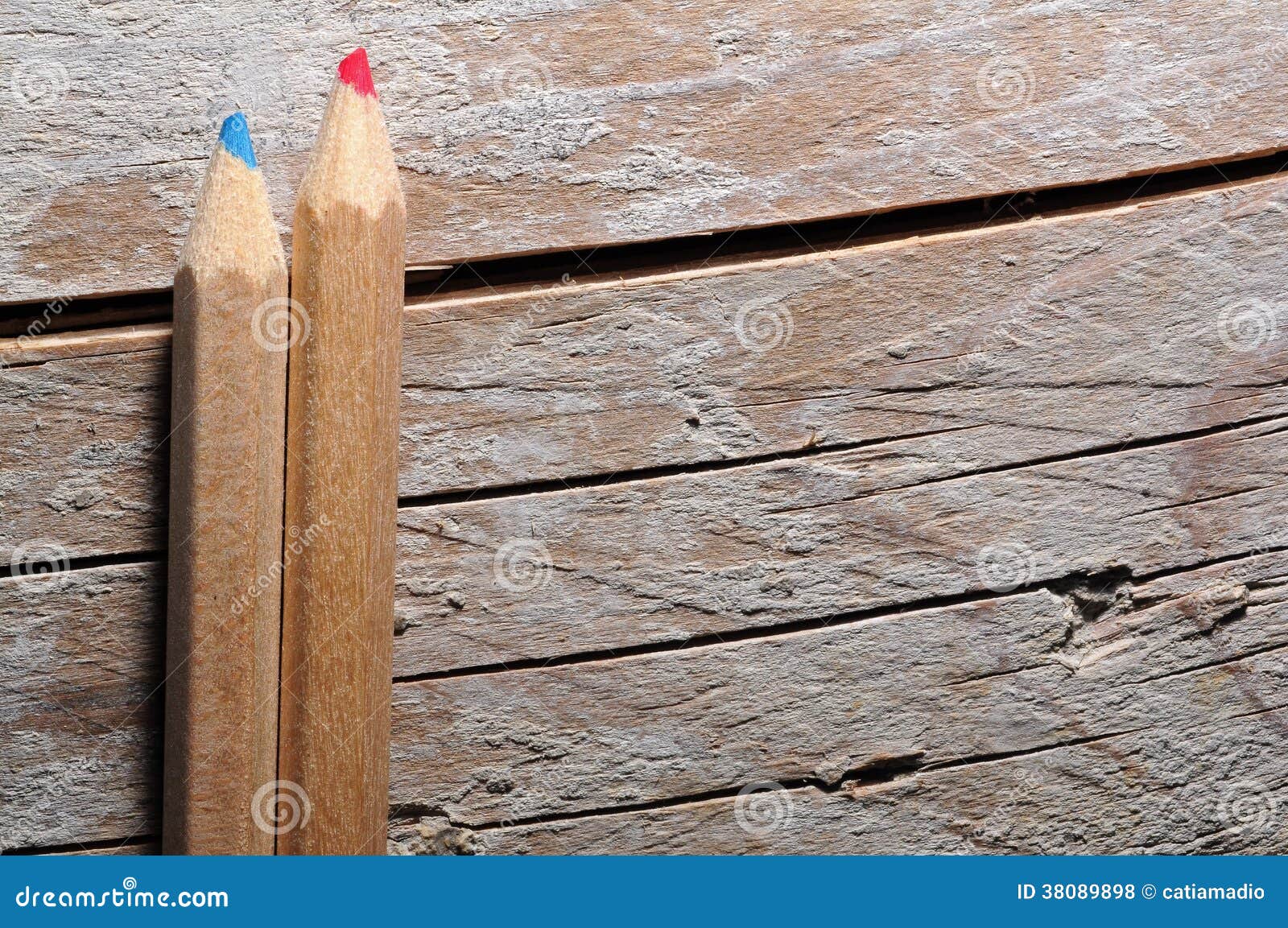 Two wooden pencils stock photo. Image of pencil, cracked - 38089898