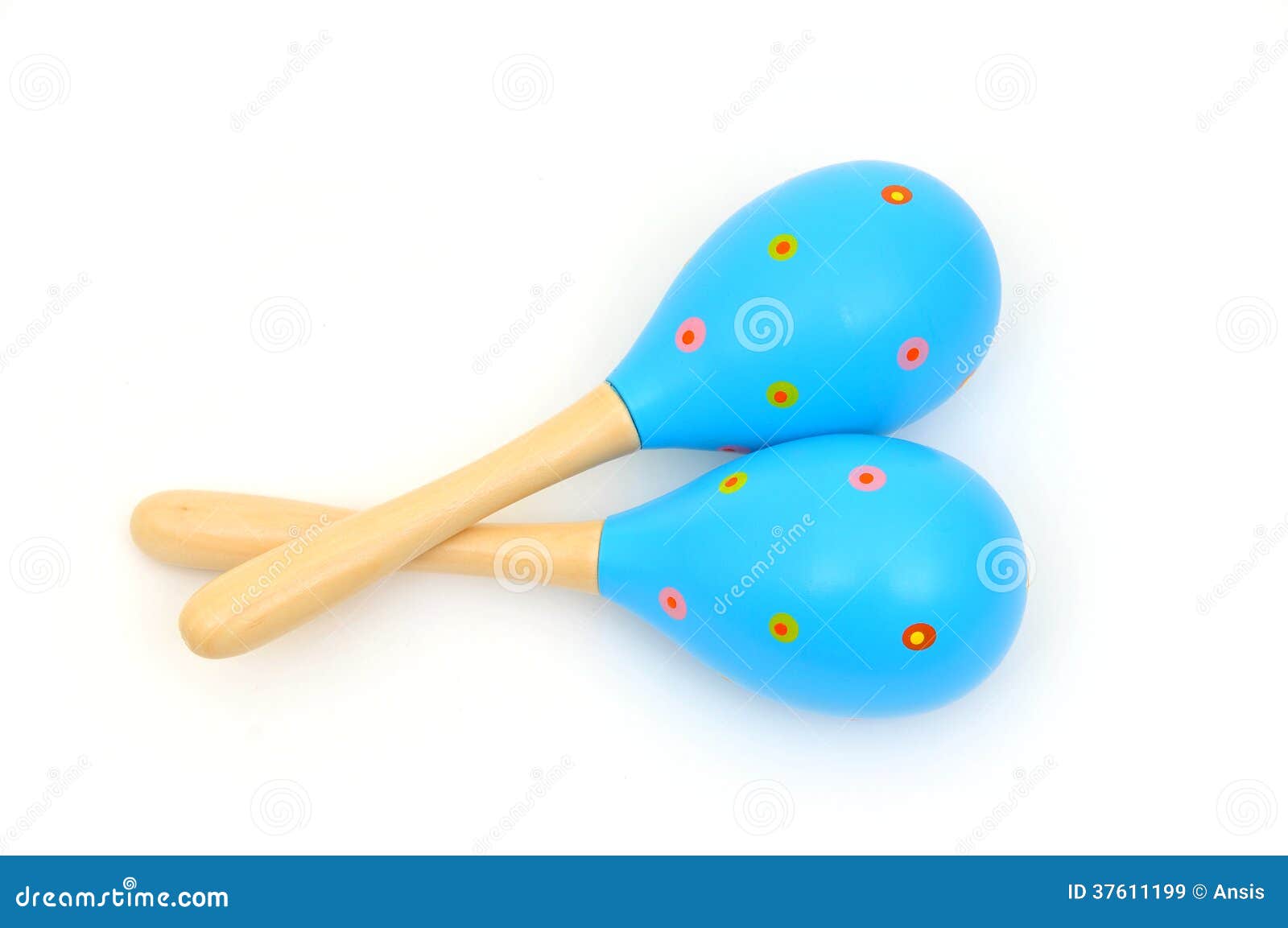 Two wooden rattle stock image. Image of colorful, amusement - 37611199