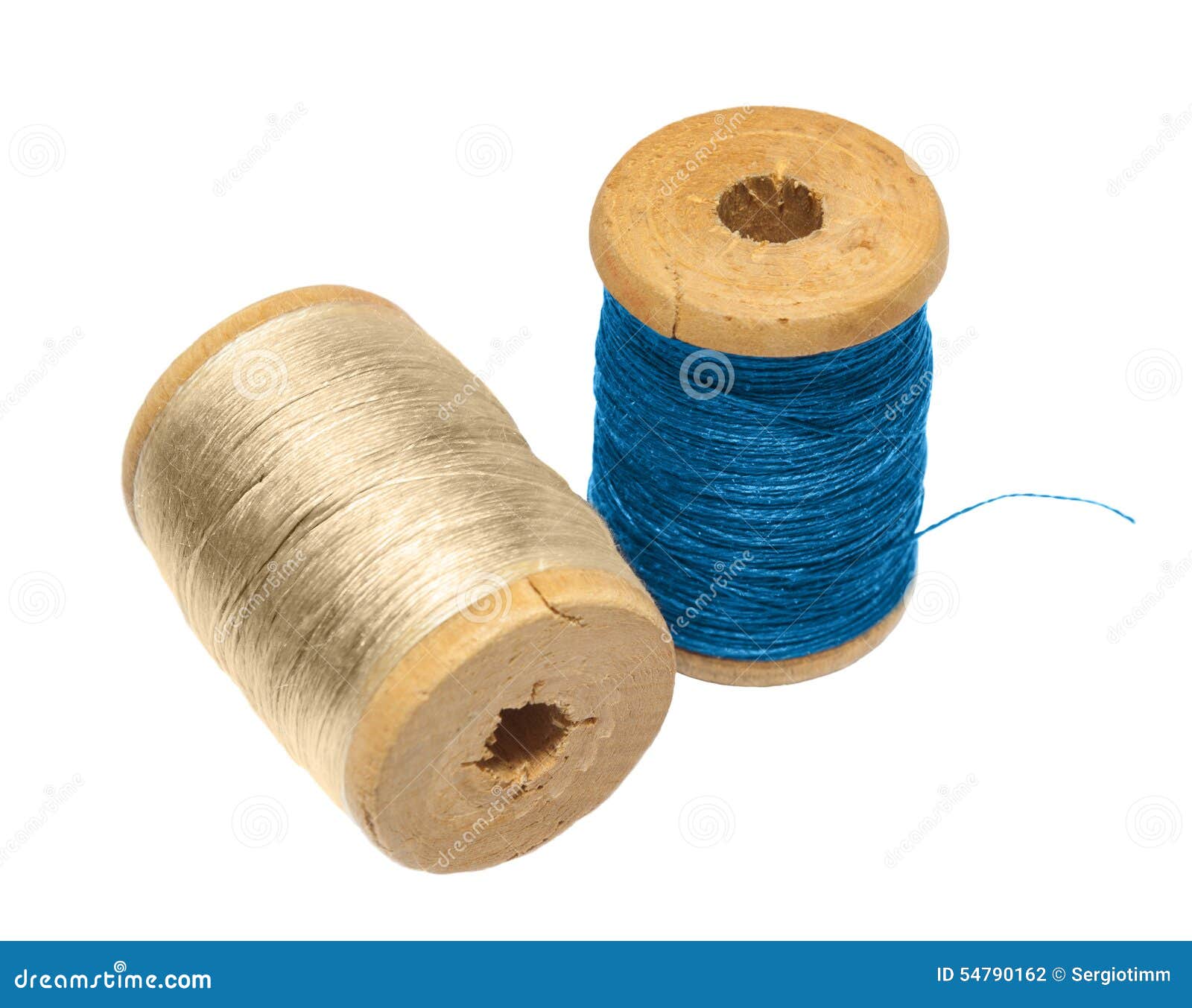 Two wooden spool stock photo. Image of detail, object - 54790162