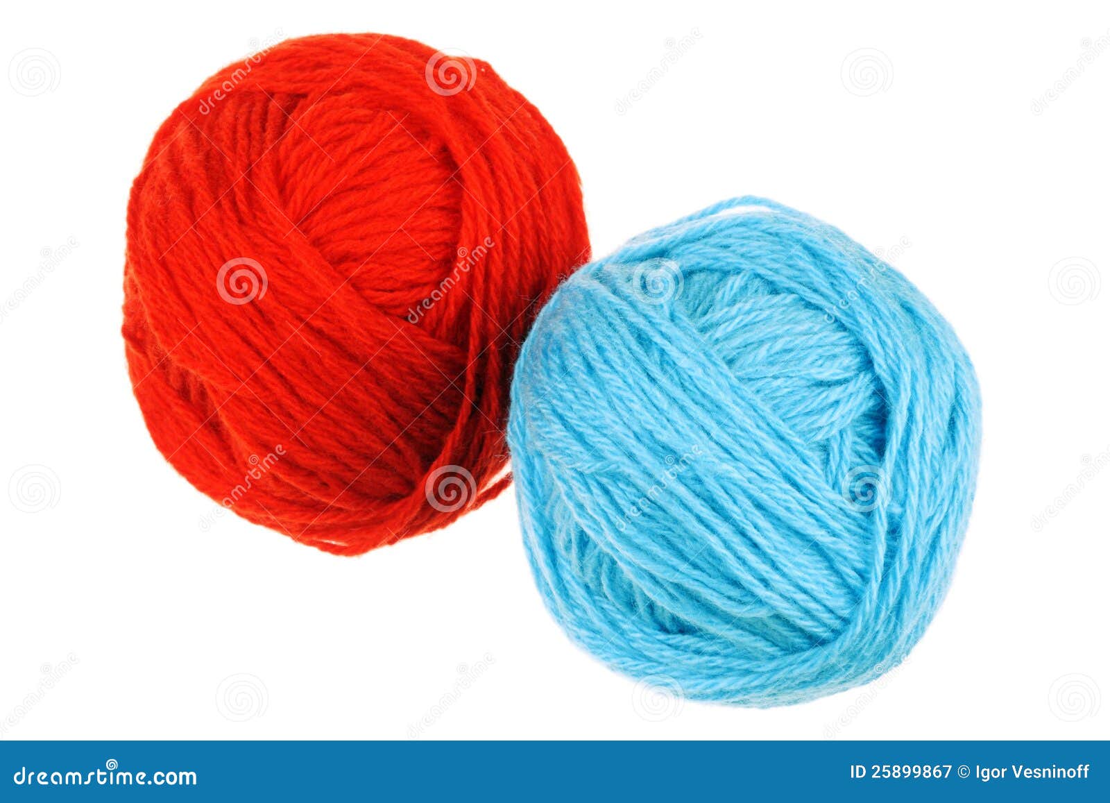 Two woolen balls stock image. Image of isolated, wool - 25899867