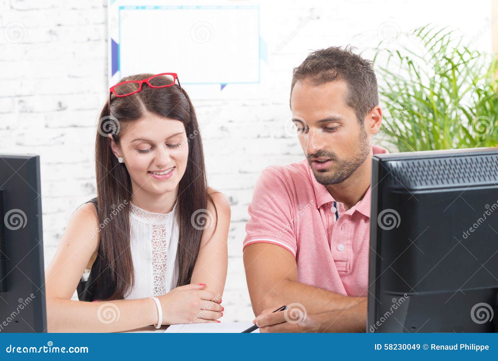 Two work colleague stock image. Image of adult, businessman - 58230049