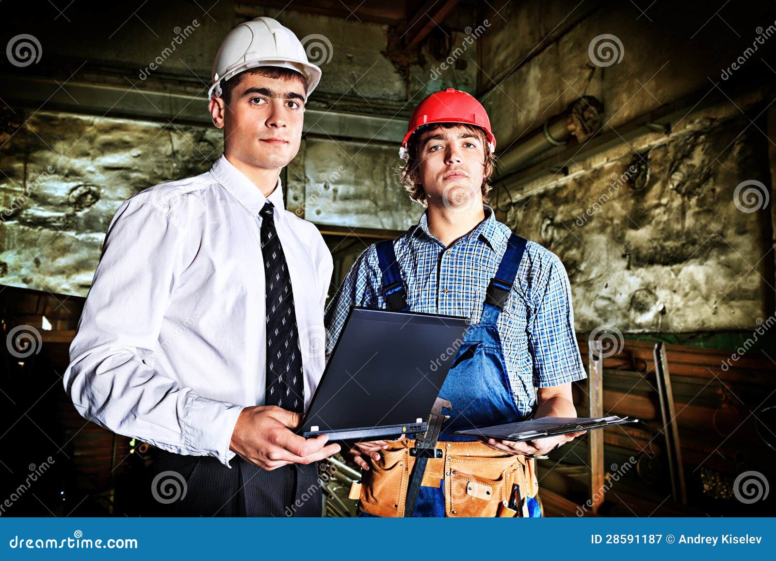 Two workers stock image. Image of contemporary, foreman - 28591187