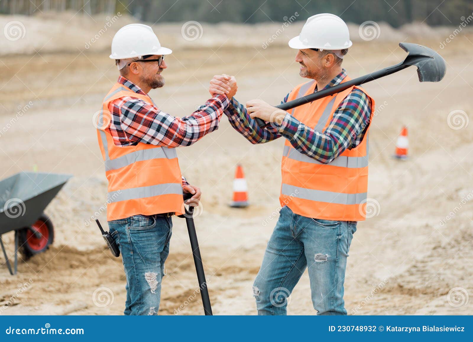 Two workers and the job stock photo. Image of worker - 230748932