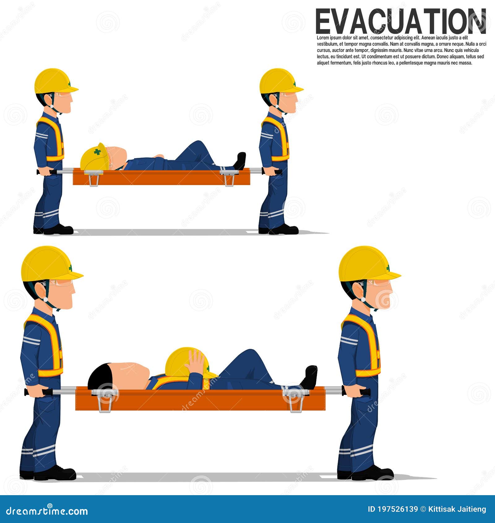 Two Workers is Lifting the Victim on Transparent Background Stock ...