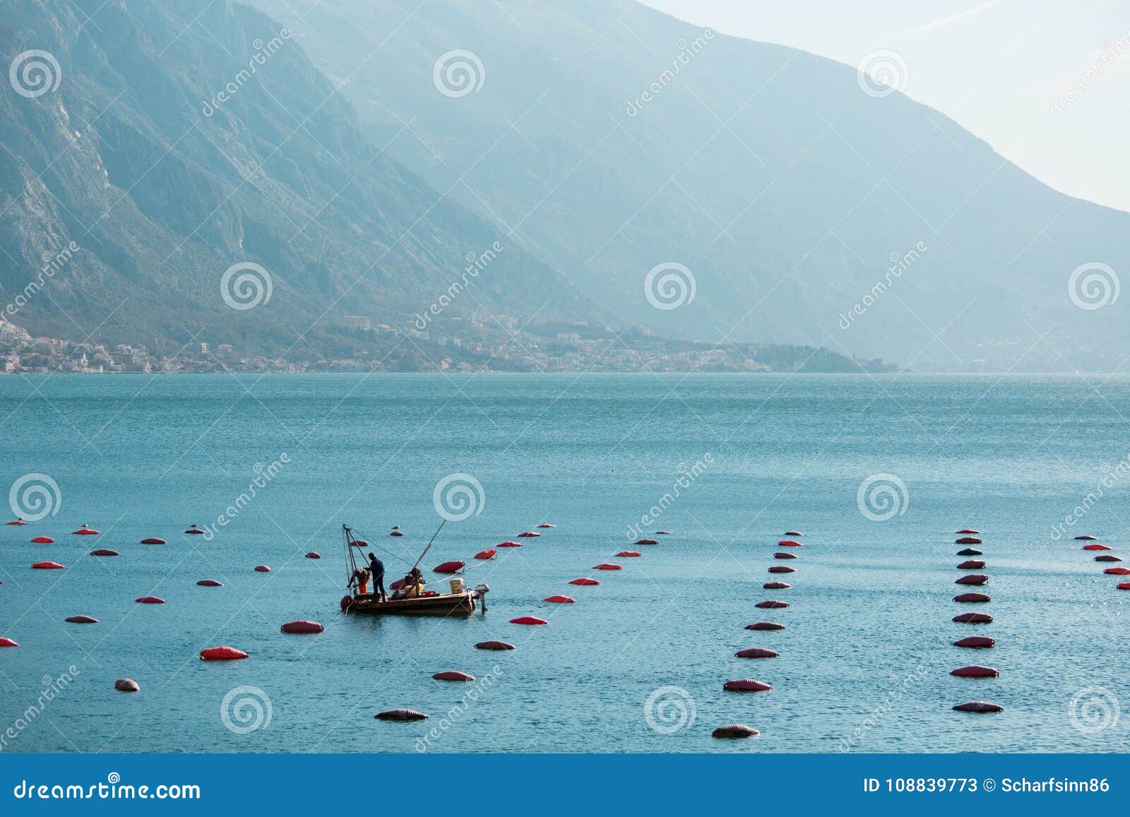 Two Workers of Mussel and Fish Farm Stock Image - Image of color ...