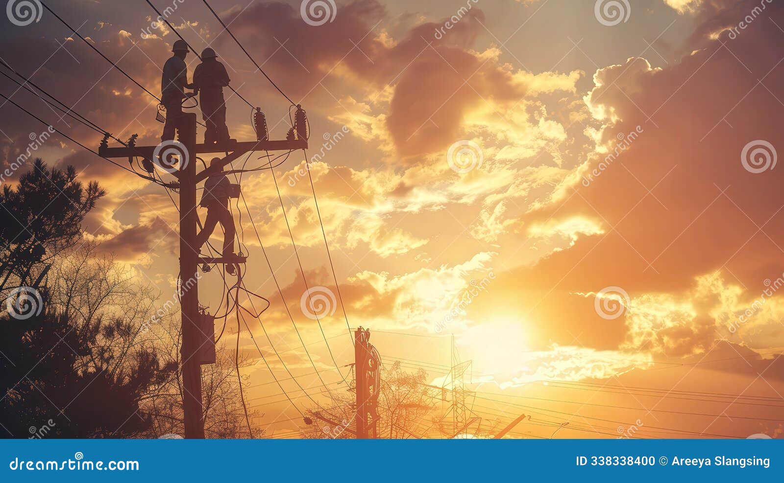 Electrical Maintenance Icon Set. Electricity Installation Work Sign ...