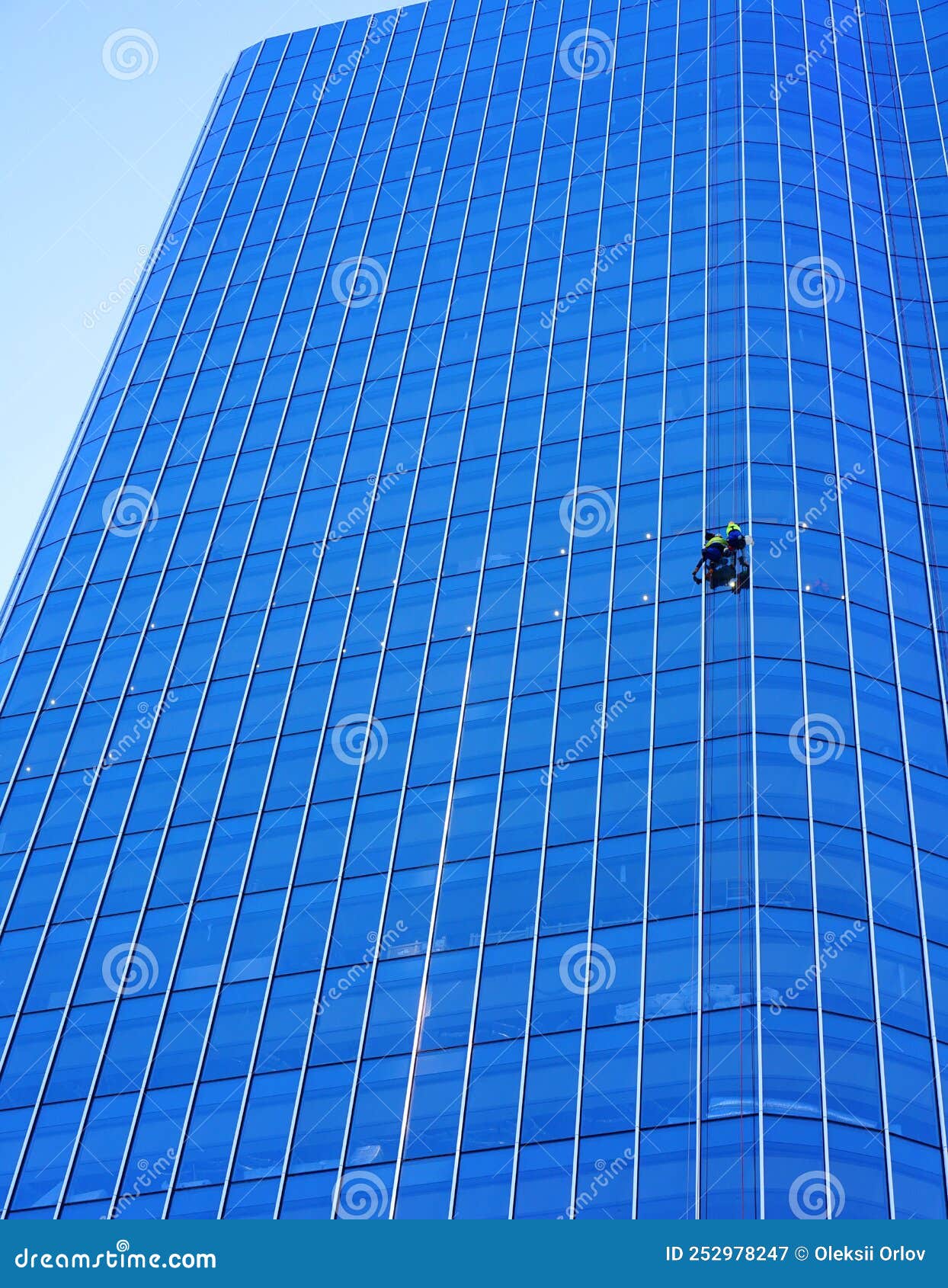 Two Workers on a Skyscraper Stock Image - Image of workers, august ...