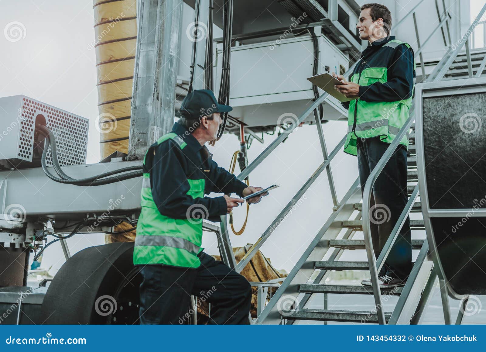 Two Workers from Technical Staff Having Job Stock Photo - Image of ...