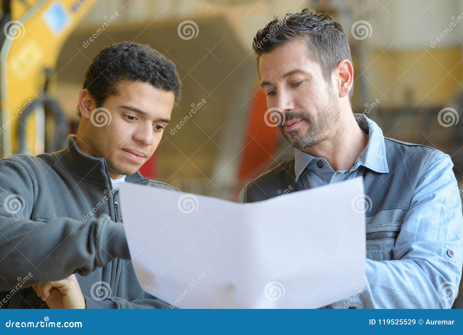 Two Workers Workers in Warehouse Stock Image - Image of cheerful ...