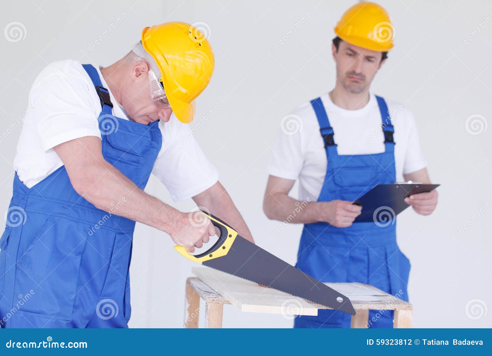 Two workmen stock photo. Image of team, worker, employee - 59323812