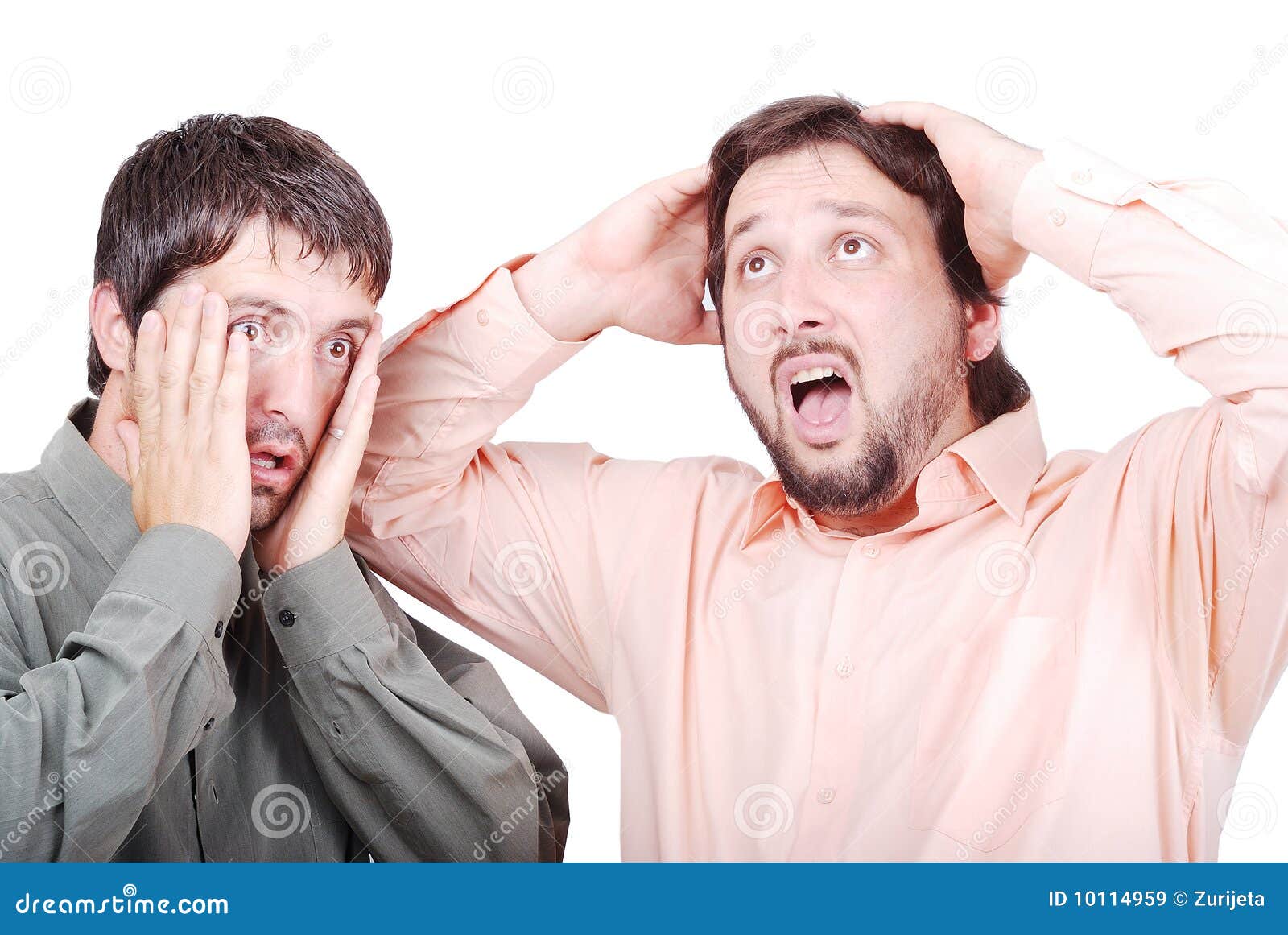 Two worried man stock image. Image of news, portrait - 10114959