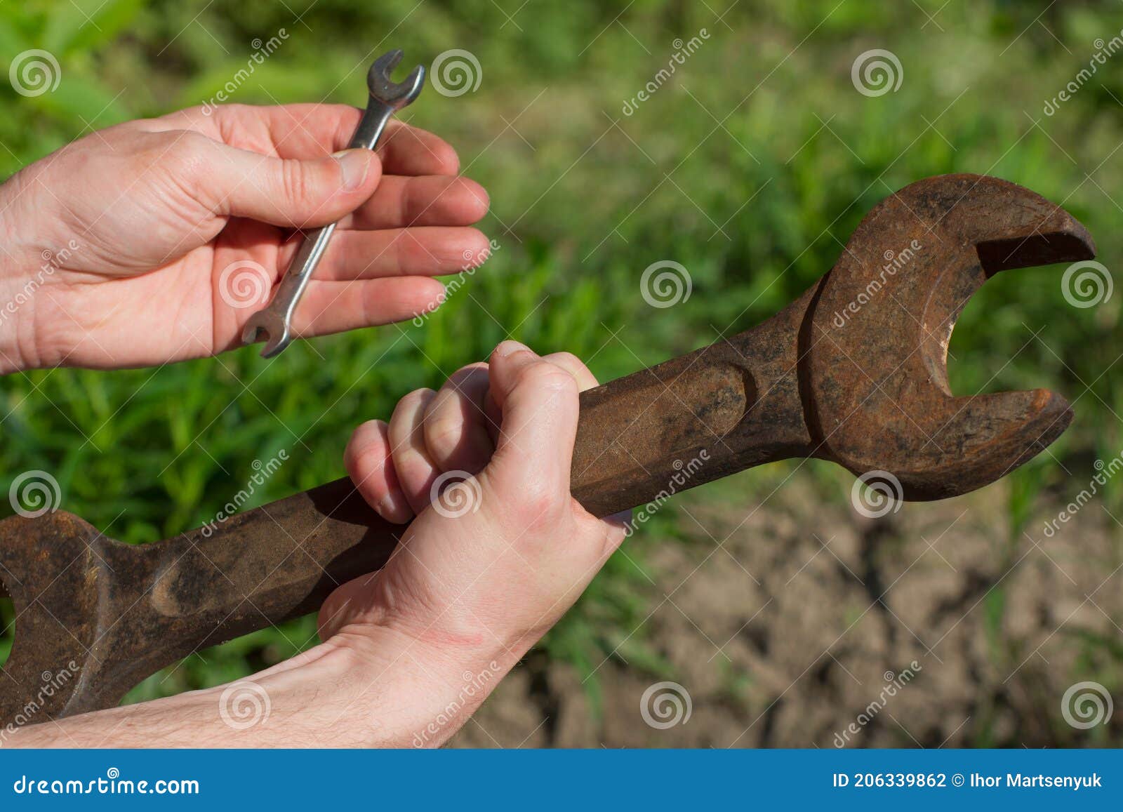 Two Wrenches in the Hands of a Worker: the Old Big and the New Small ...