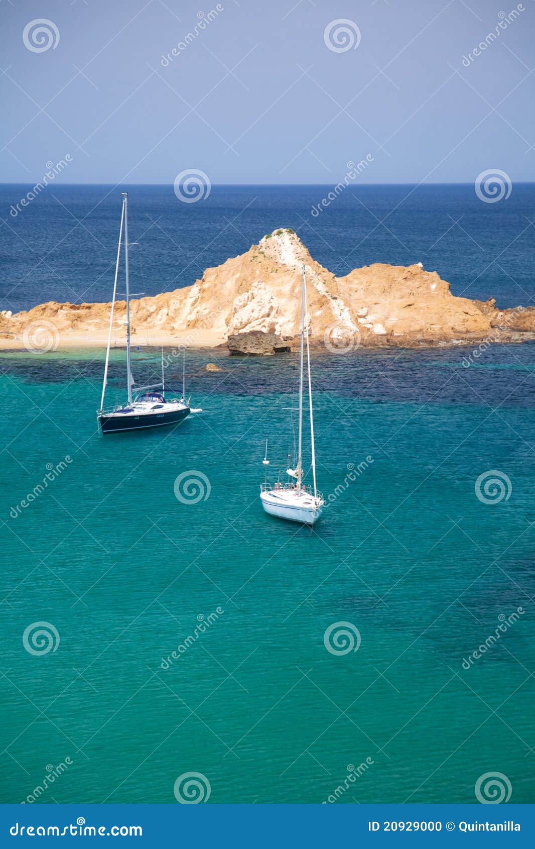 Two yachts stock photo. Image of water, balearic, blue - 20929000