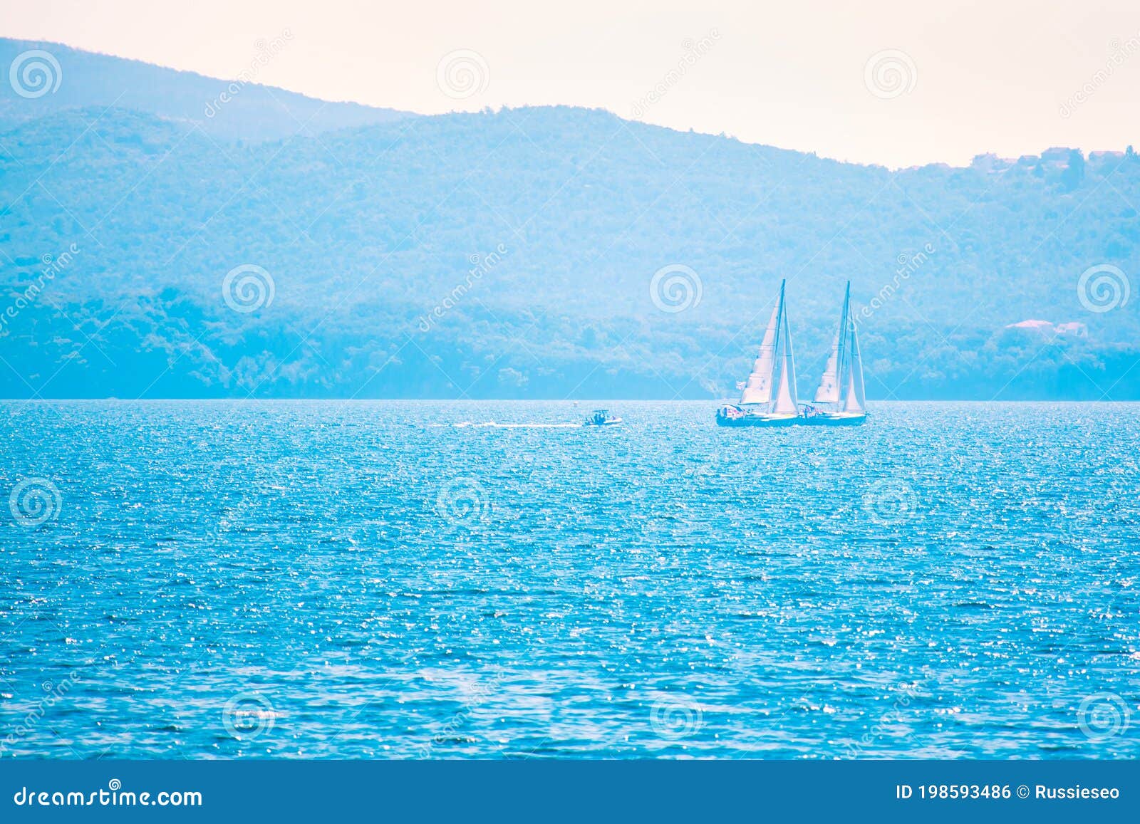 Two Yachts sailing stock photo. Image of nautical, movement - 198593486