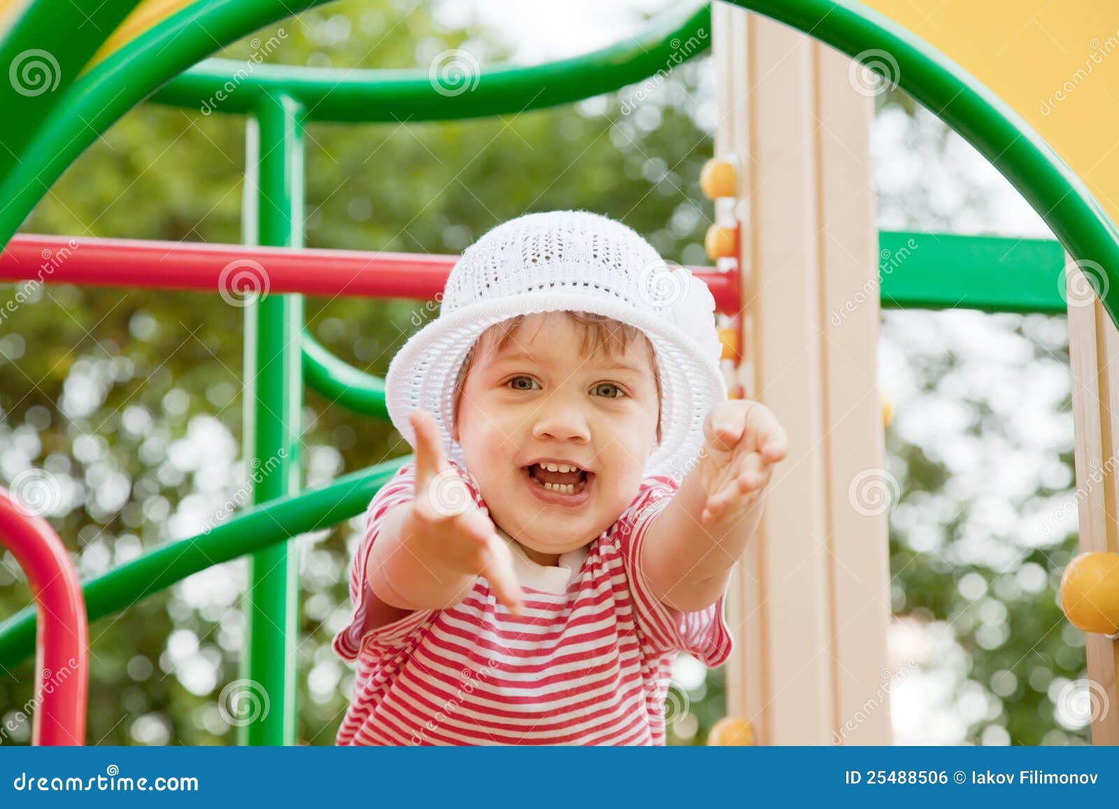 Two-year Child at Playground Stock Photo - Image of caucasian, playtime ...