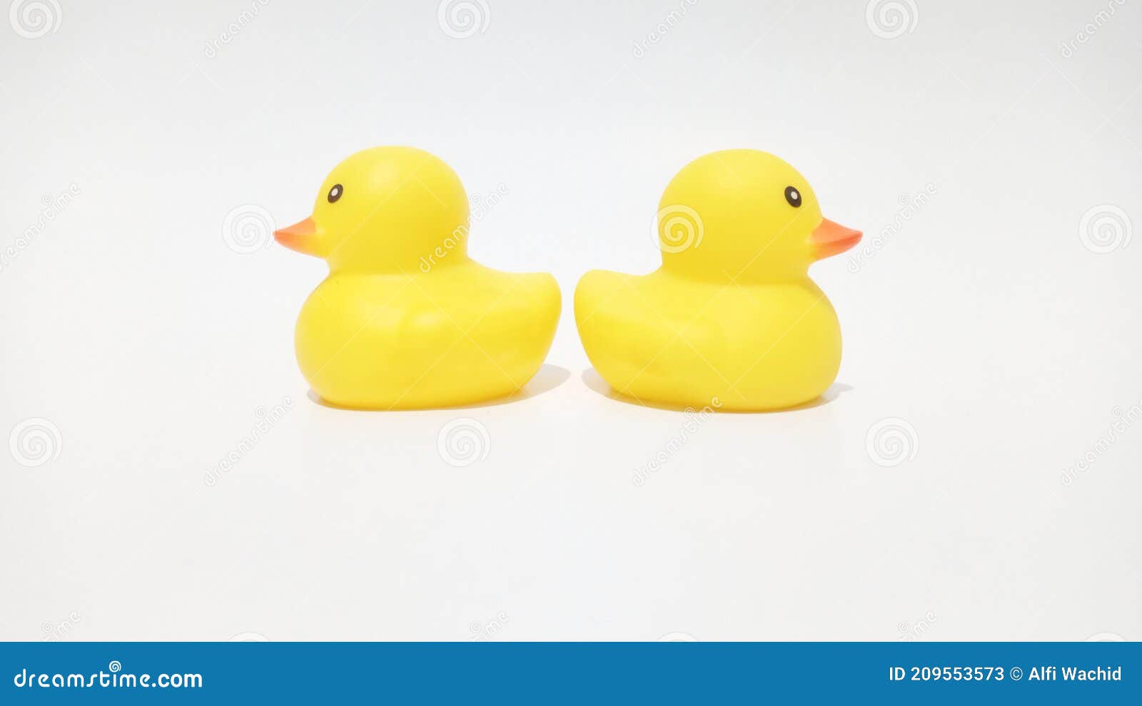 Two Yellow Ducks are Together with Love Stock Image - Image of child ...