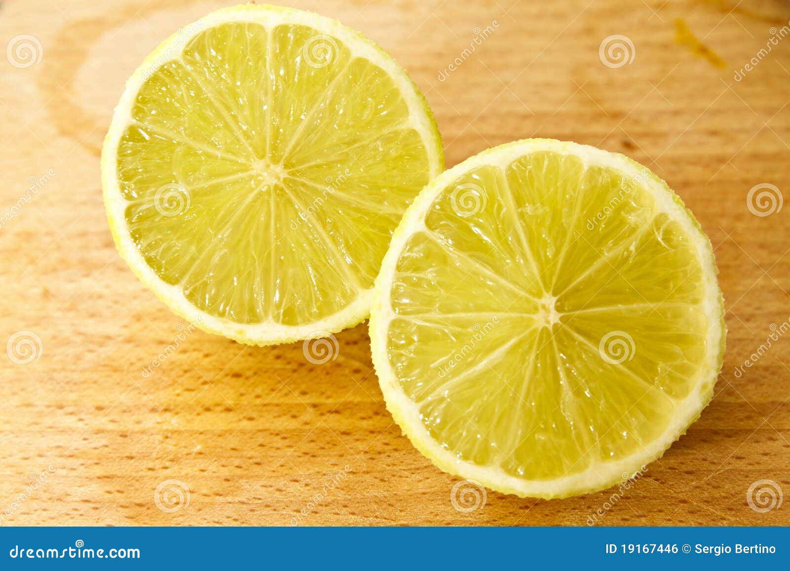 Two Yellow Lemon Halves stock photo. Image of halves - 19167446