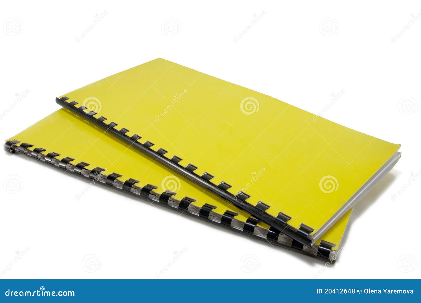 Two yellow notebooks stock photo. Image of cover, study - 20412648