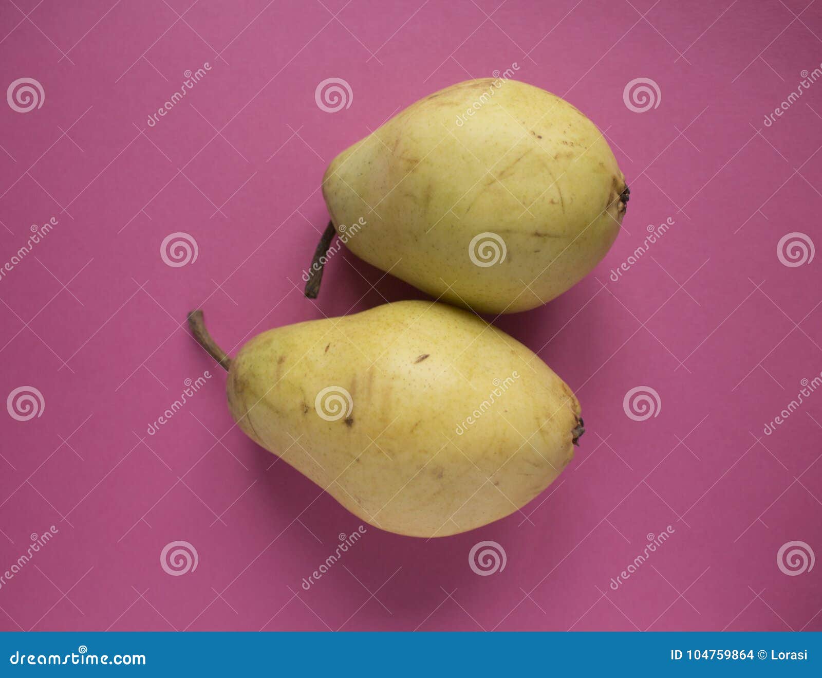 Two yellow pears stock photo. Image of pears, curves - 104759864